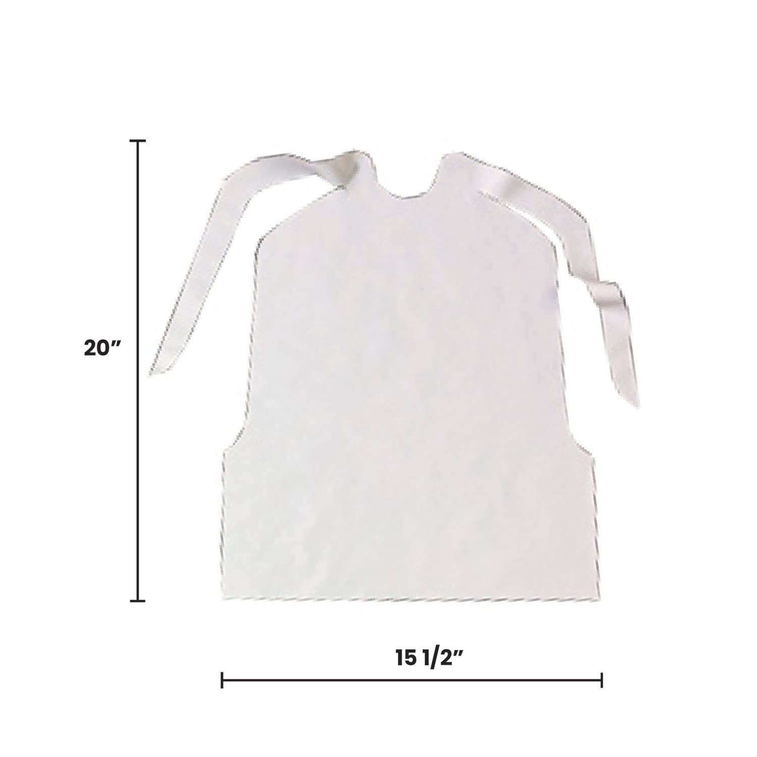 Disposable Adult Bib With Ties(500 bibs)