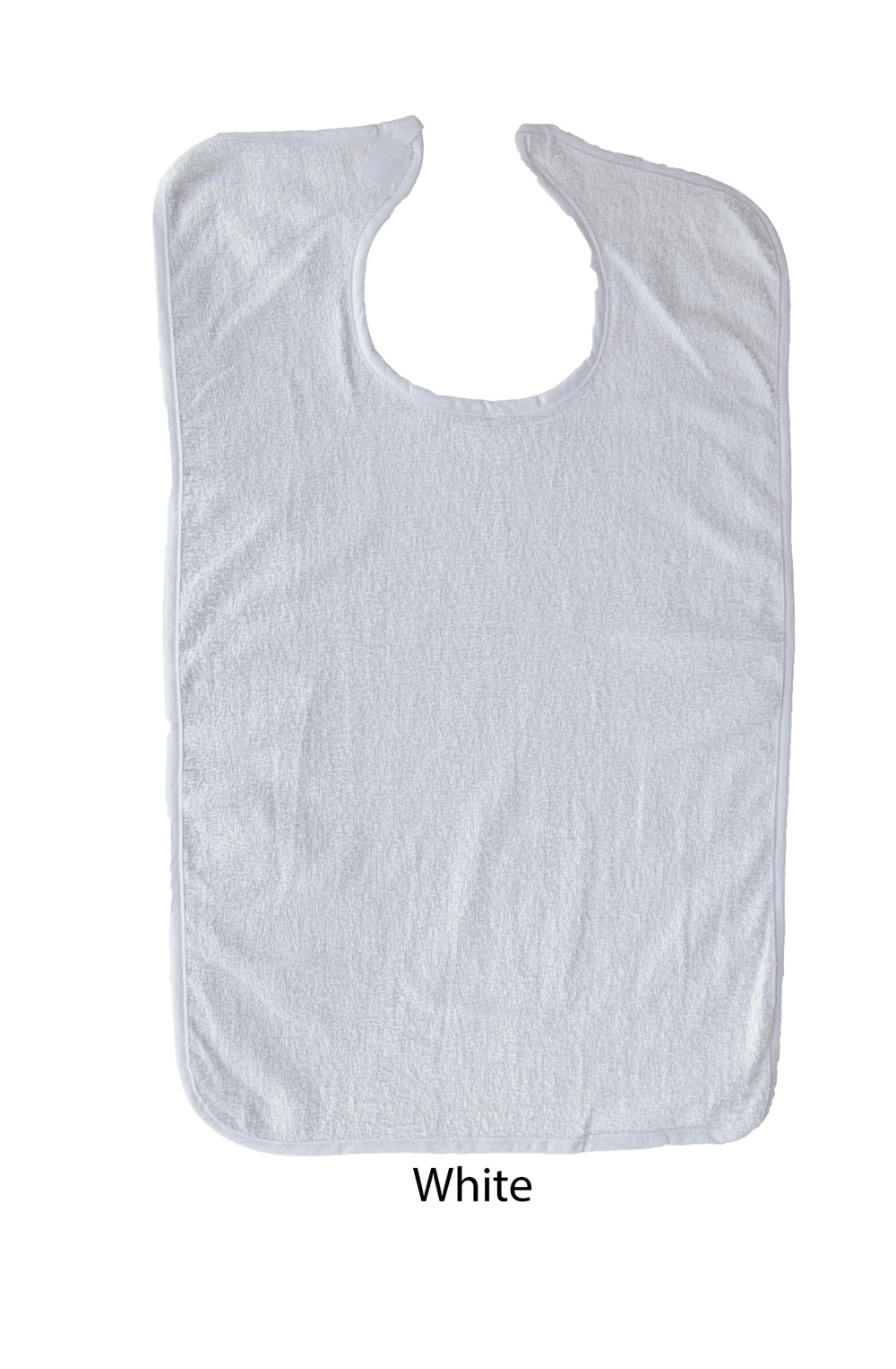 Terry Adult bib with VELCRO® brand Neck Closure